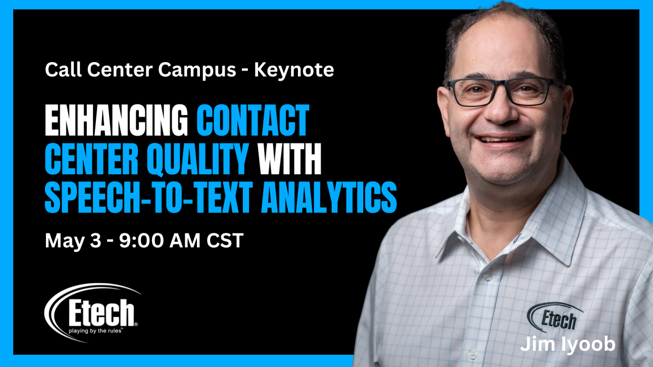 Etech Contact Center AI at Call Center Campus 2024